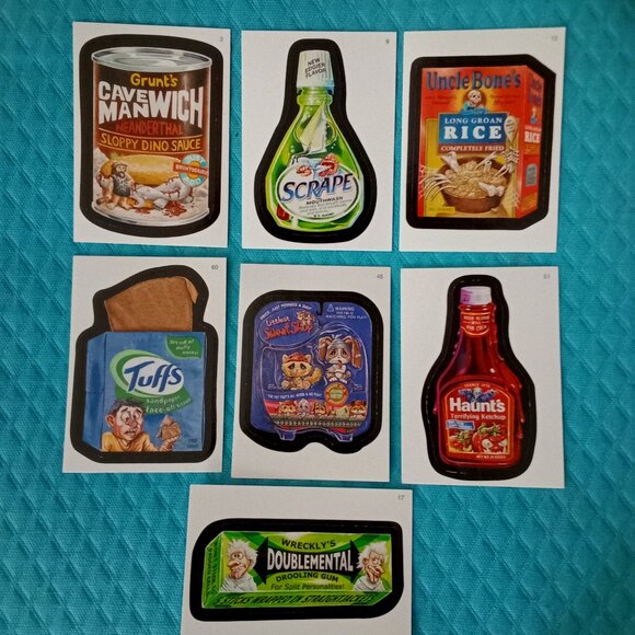 Topps | Toys | Wacky Pack Stickers7 Pc | Poshmark